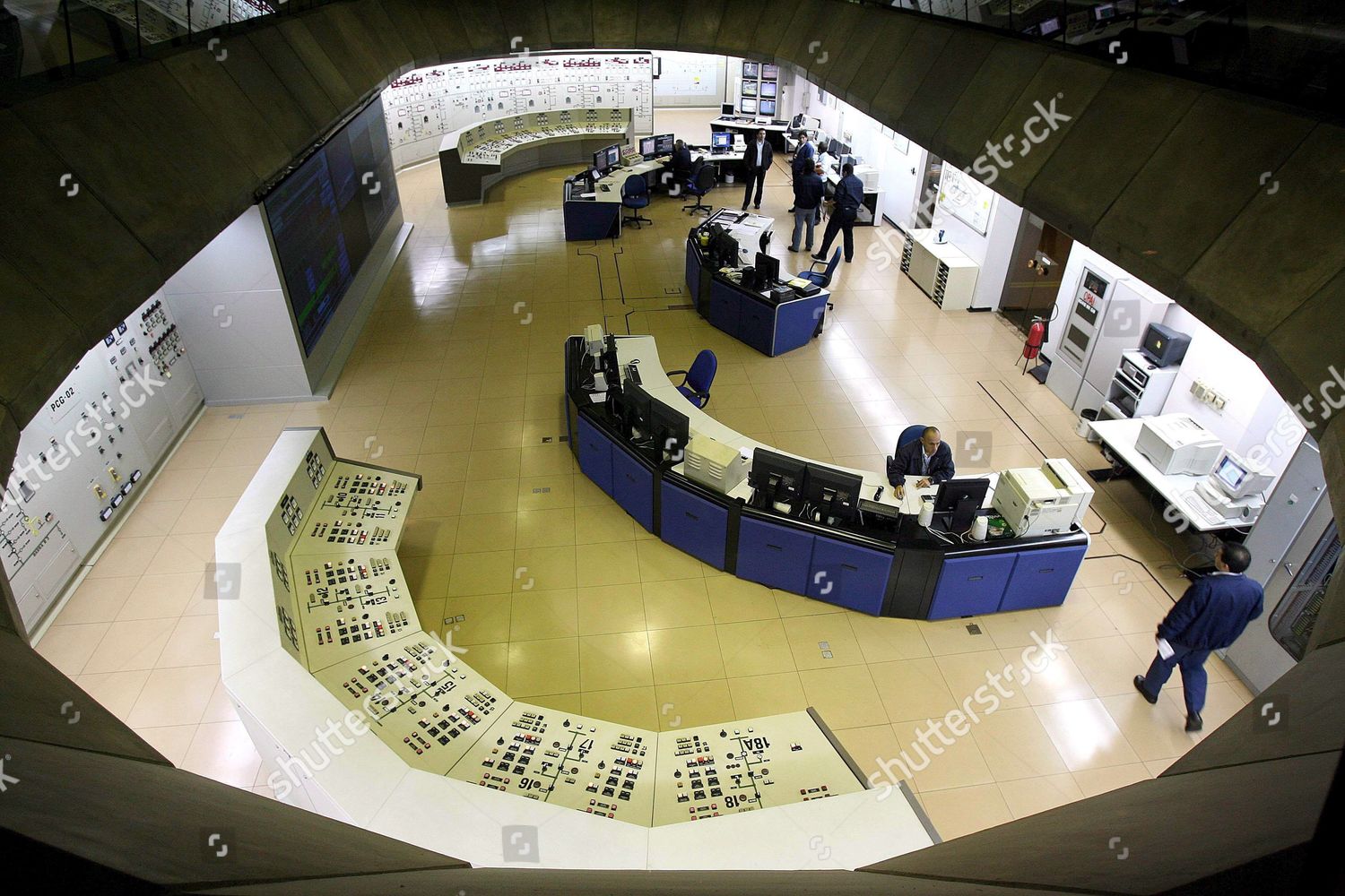 Group Workers Work Control Room Itaipu Editorial Stock Photo - Stock ...