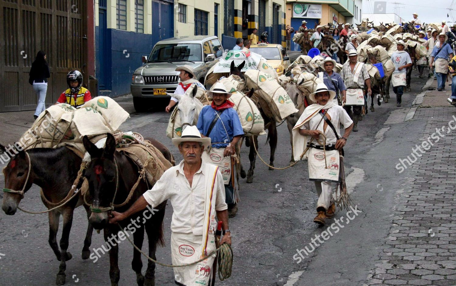 Some 500 Mulehaulers Known Arrieros Colombian Editorial Stock Photo ...