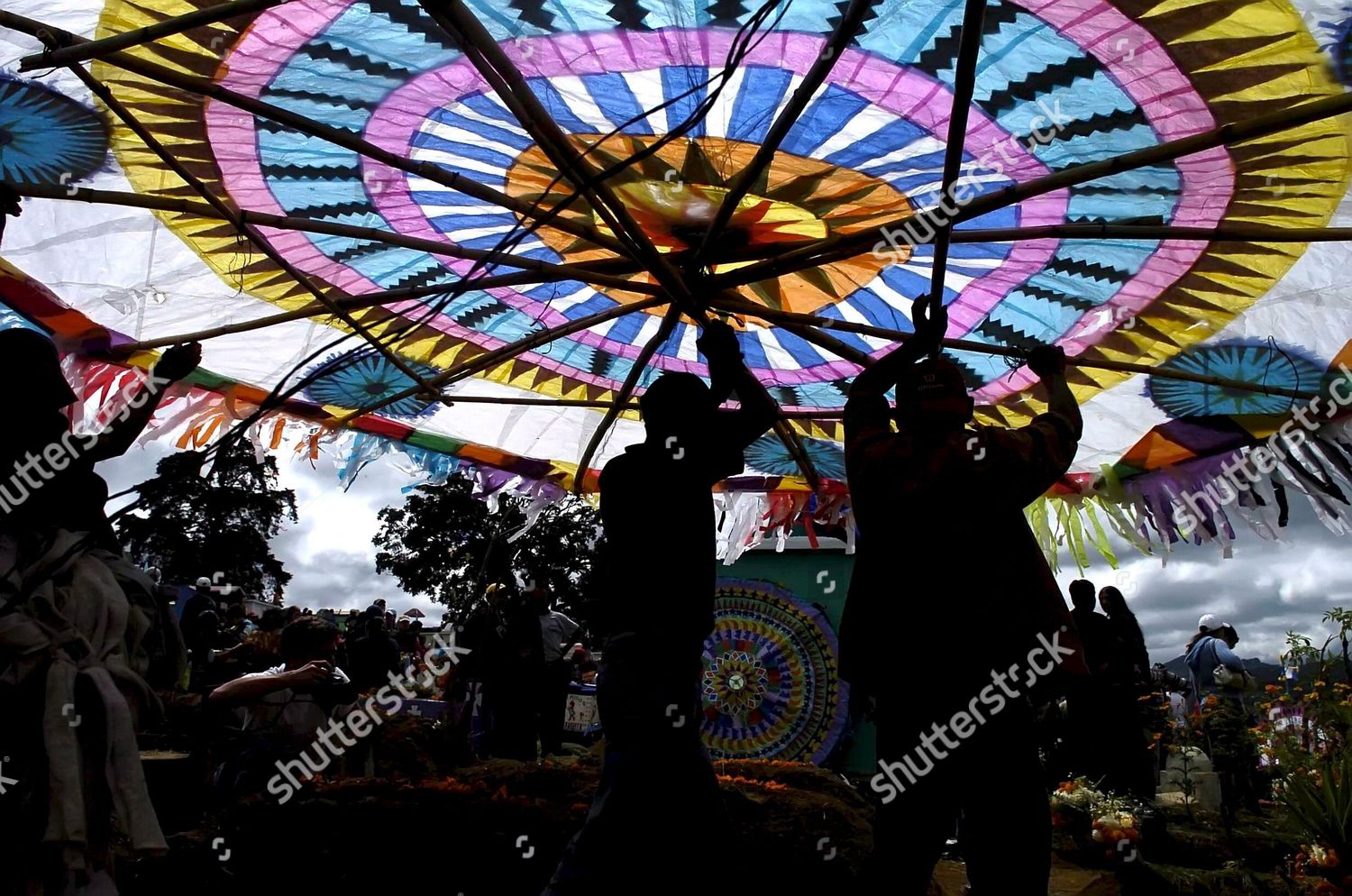 Guatemalan Mayas Indigenous Fly Kite During Editorial Stock Photo ...
