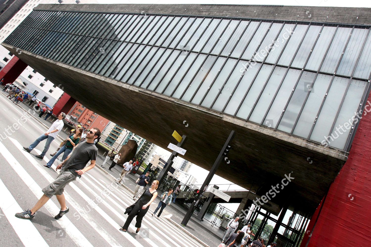 View Sao Paulo Museum Art Masp Editorial Stock Photo - Stock Image ...