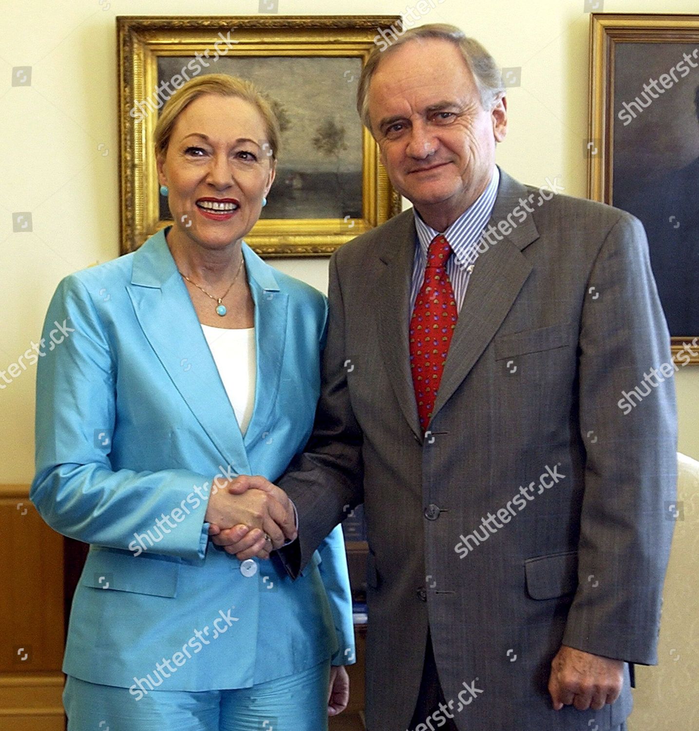 Chilean Chancellor Alejandro Foxley R Shakes Editorial Stock Photo ...