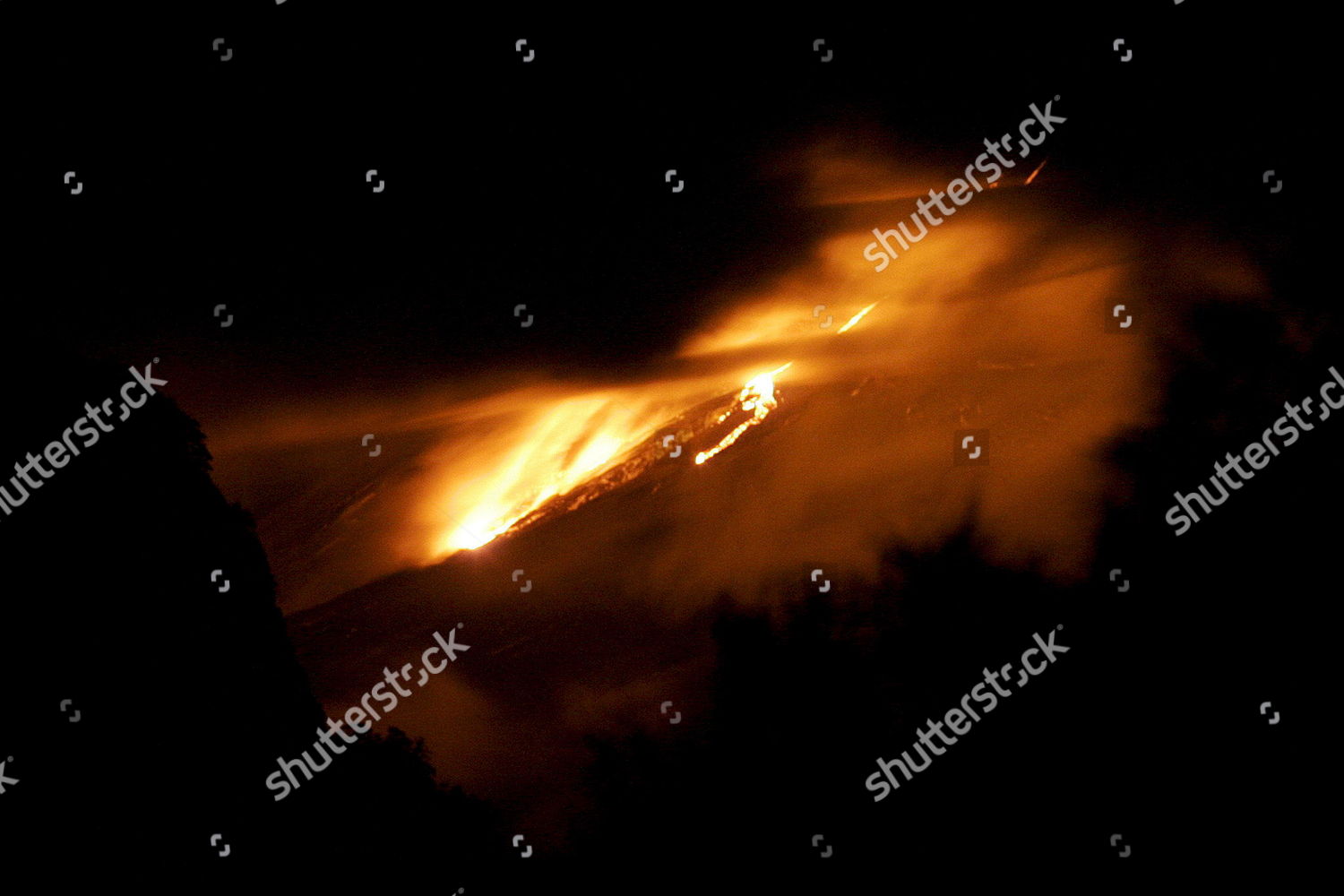 View Eruption Llaima Volcano 3 210 Editorial Stock Photo - Stock Image ...