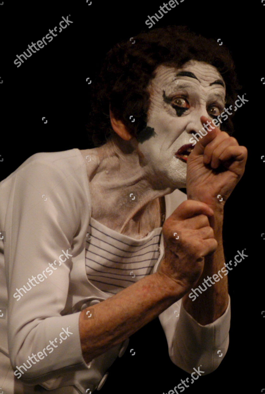 French Mime Marcel Marceau During His Editorial Stock Photo - Stock ...