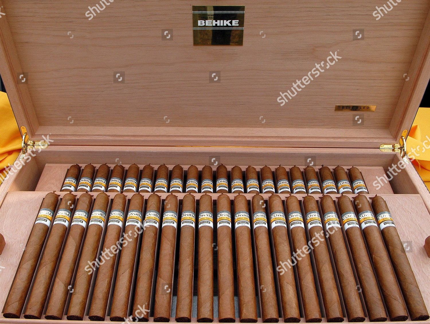 Box Cigars Cohiba Behike Brand Seen Editorial Stock Photo - Stock Image ...
