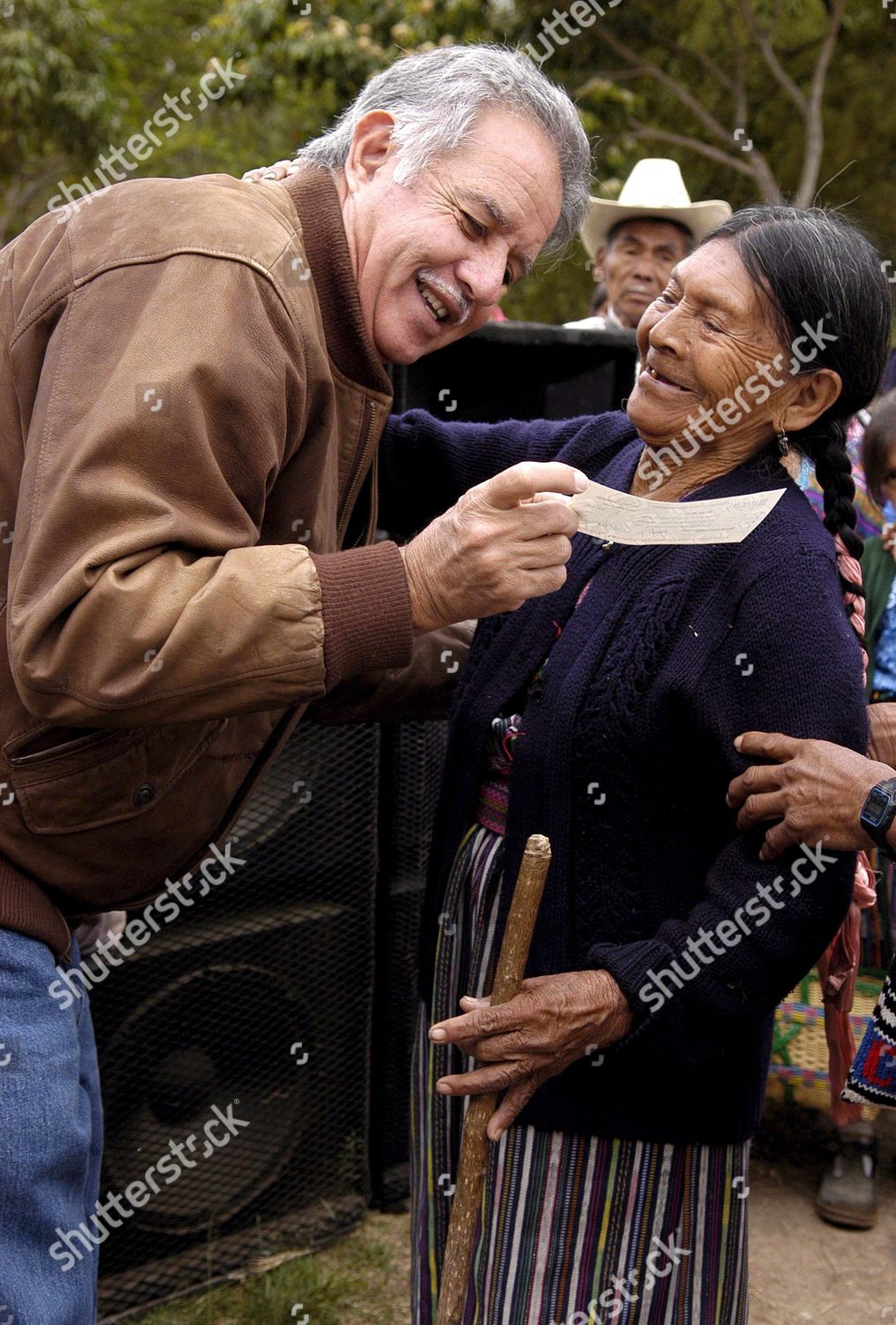 Guatemalan President Oscar Berger L Gives Editorial Stock Photo - Stock ...