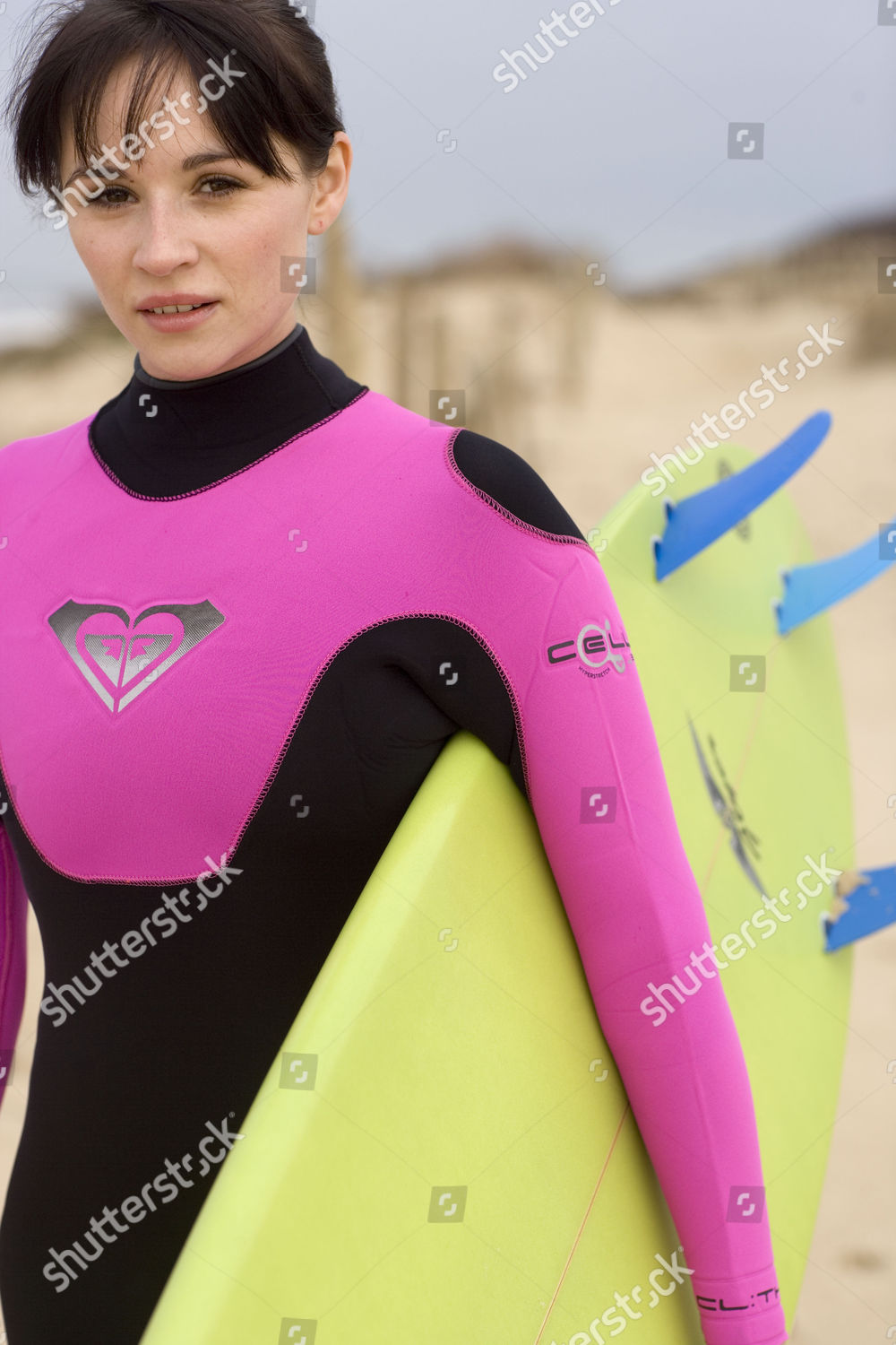 Emma Pierson Learning Surf Hossegor France Editorial Stock Photo ...