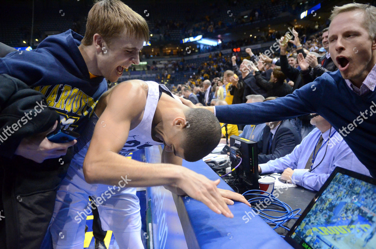 Marquettes Haanif Cheatham Celebrates Marquette Defeated Editorial ...