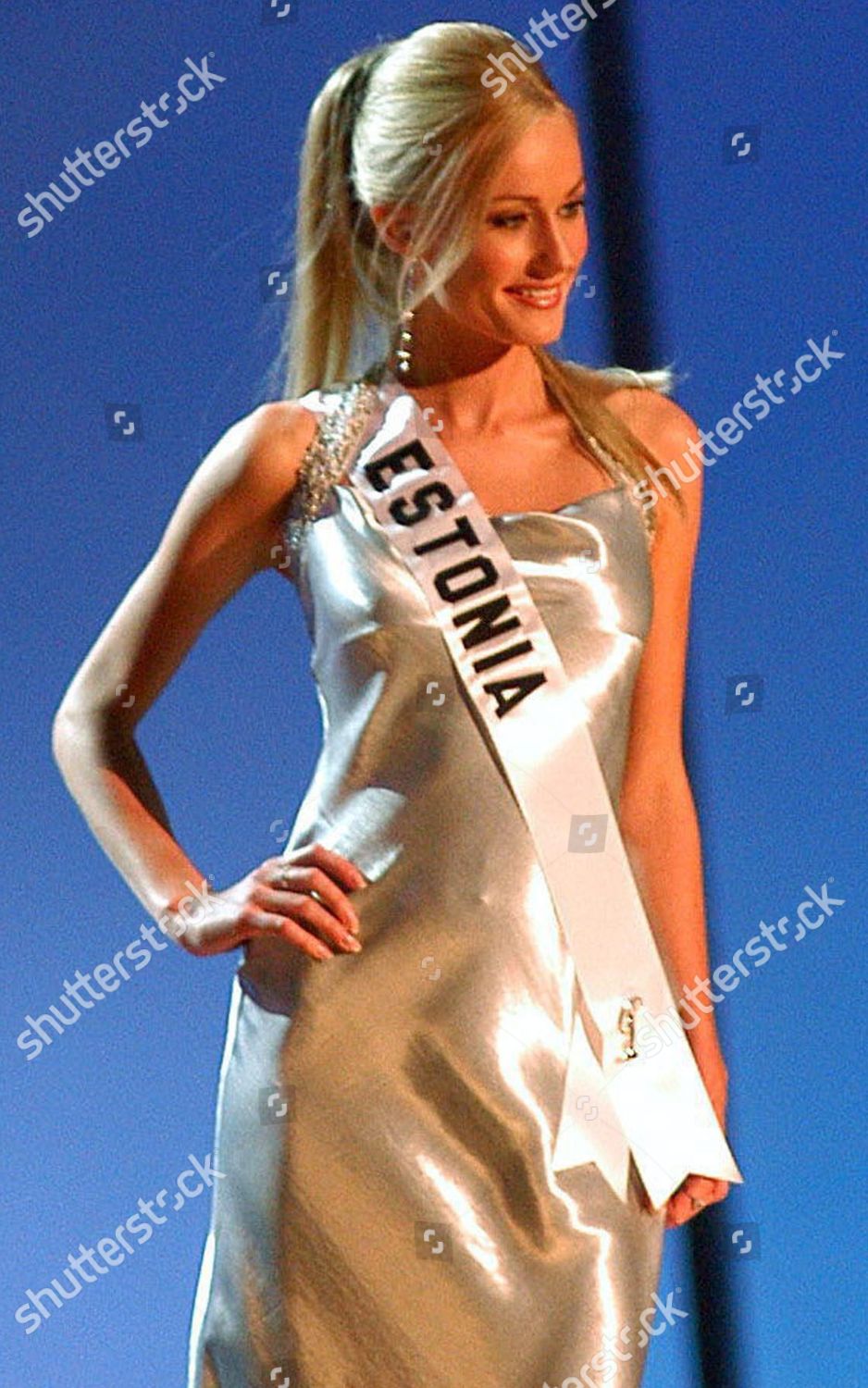 Miss Estonia Sirla Kalma Competes Evening Editorial Stock Photo - Stock ...