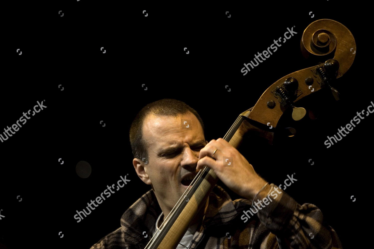 Italian Double Bassist Giovanni Maier Performs Editorial Stock Photo ...