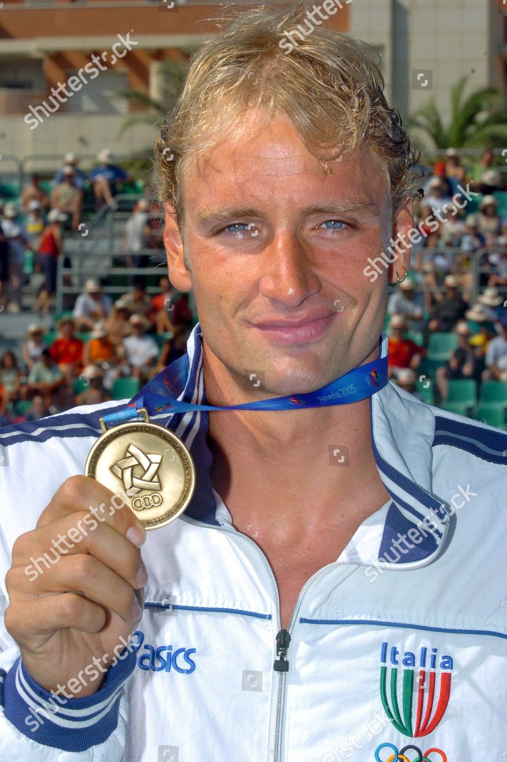 Italian Swimmer Massimiliano Rosolino Shows His Editorial Stock Photo ...