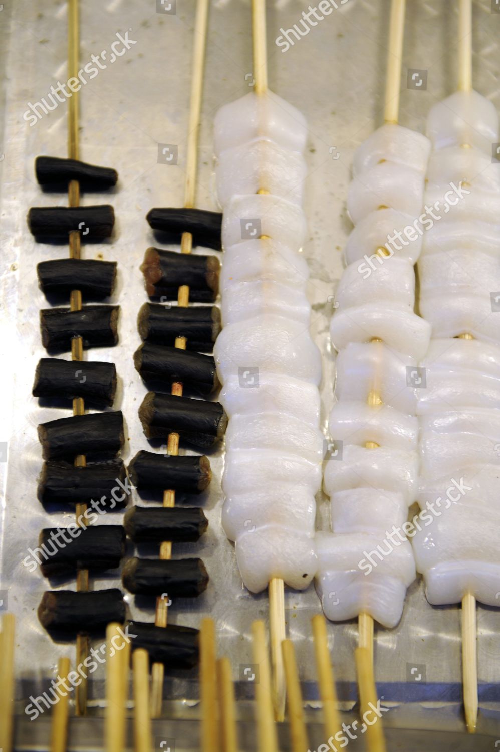 Skewers Two Kinds Snakes Ready Be Editorial Stock Photo - Stock Image ...