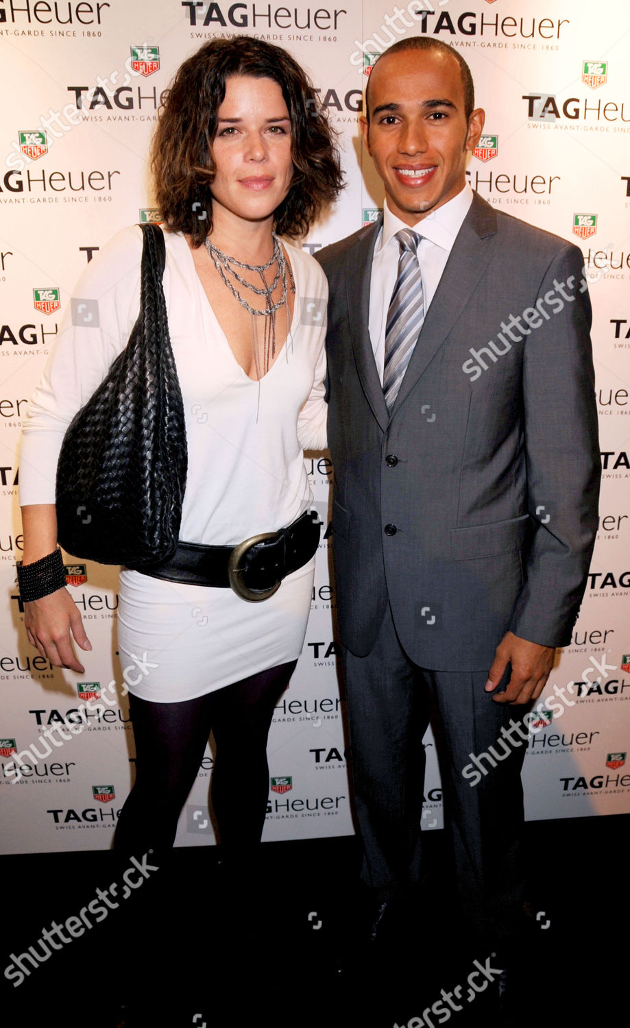 Neve Campbell Lewis Hamilton Editorial Stock Photo - Stock Image ...