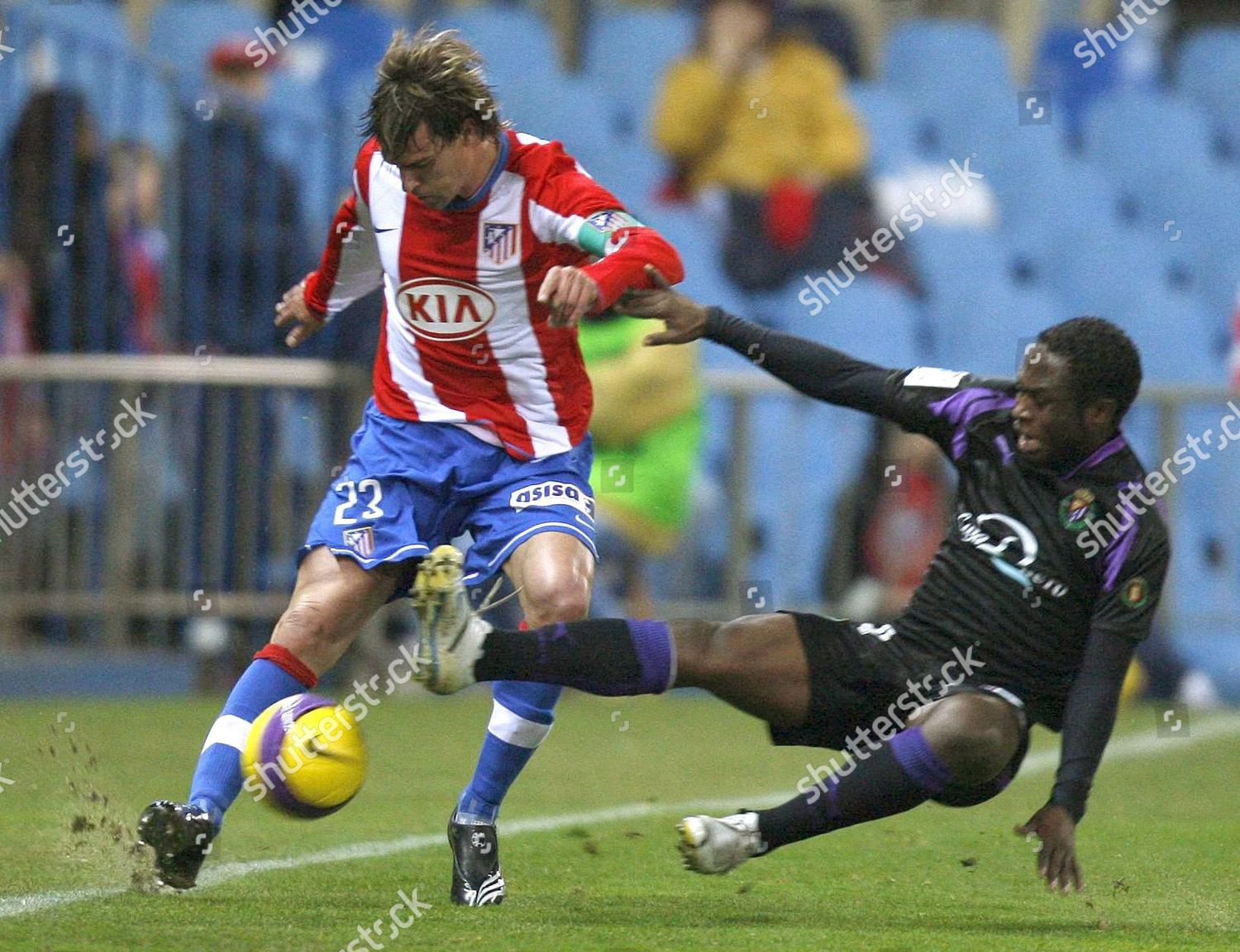 Atletico Madrids Midfielder Juan Valera L Editorial Stock Photo - Stock ...