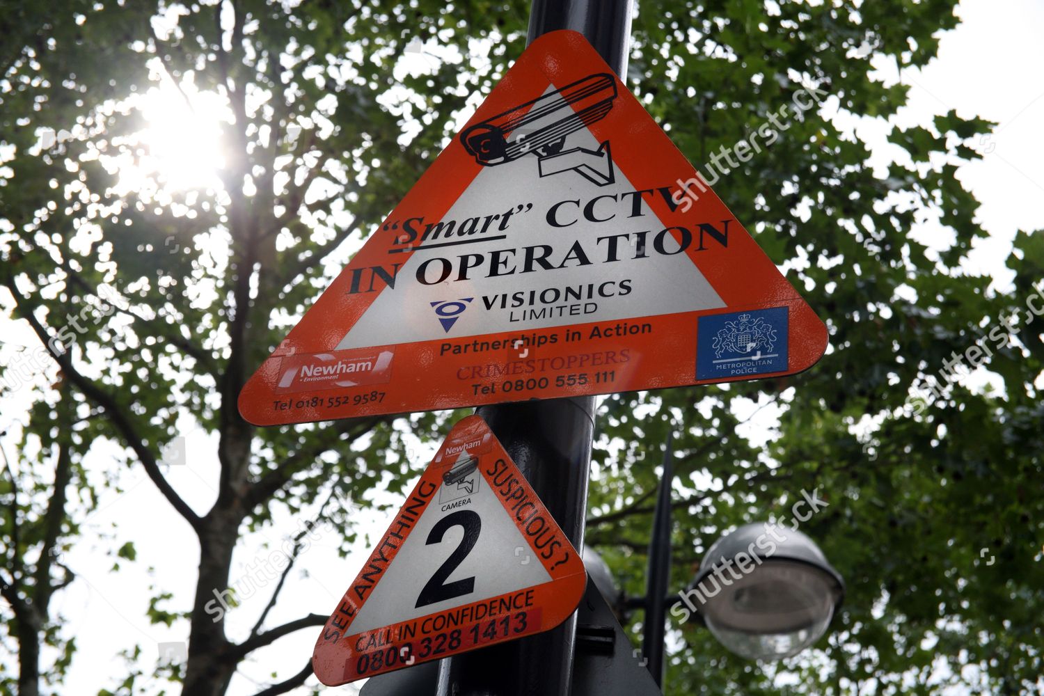 Cctv Sign East London Street London Editorial Stock Photo - Stock Image ...