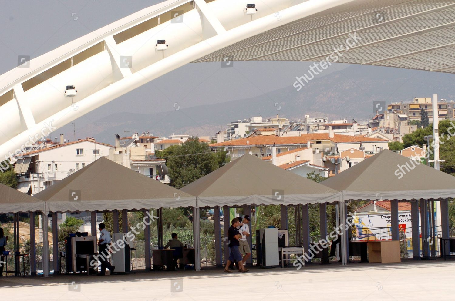 Greek Police Guard Area Oaka Olympic Editorial Stock Photo - Stock ...