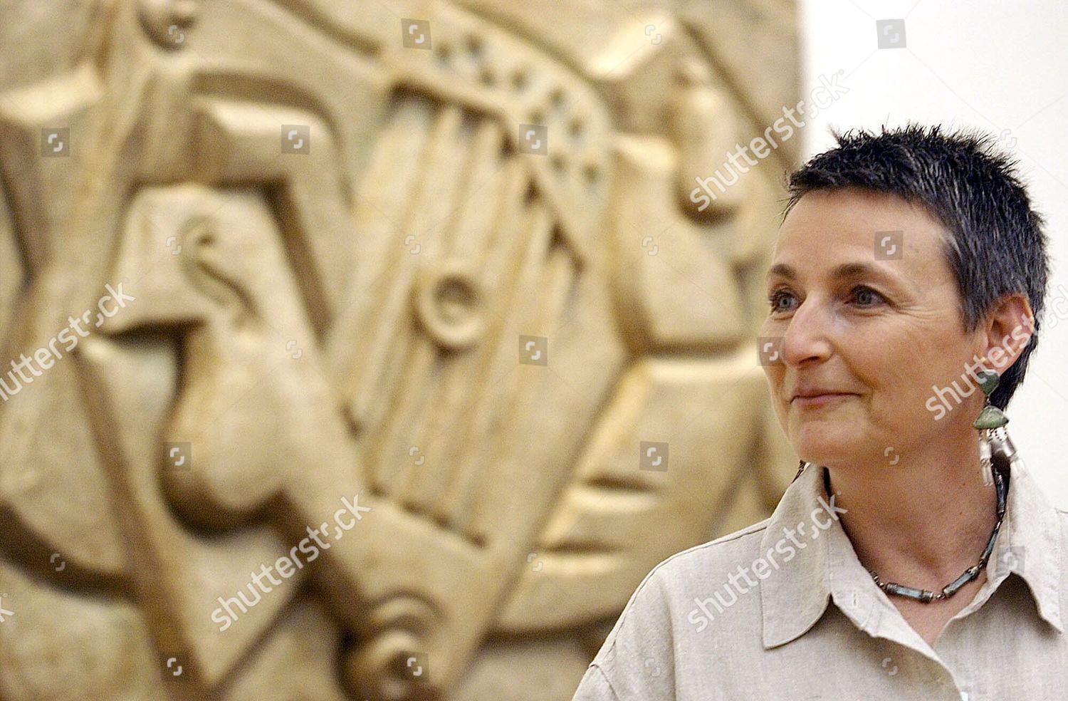Jacques Daughter Lolya Poses Next Sculptor Editorial Stock Photo ...