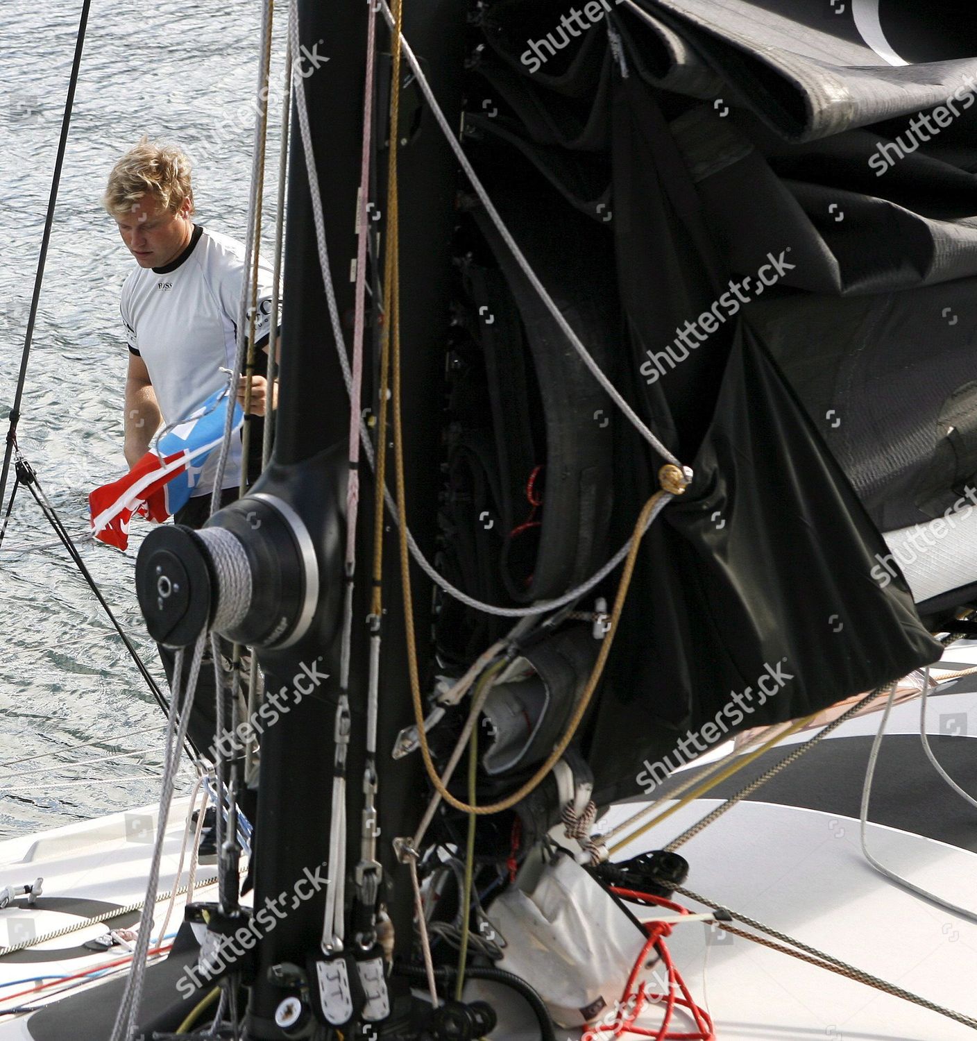 British Skipper Alex Thomson Upon Arrival Editorial Stock Photo - Stock ...