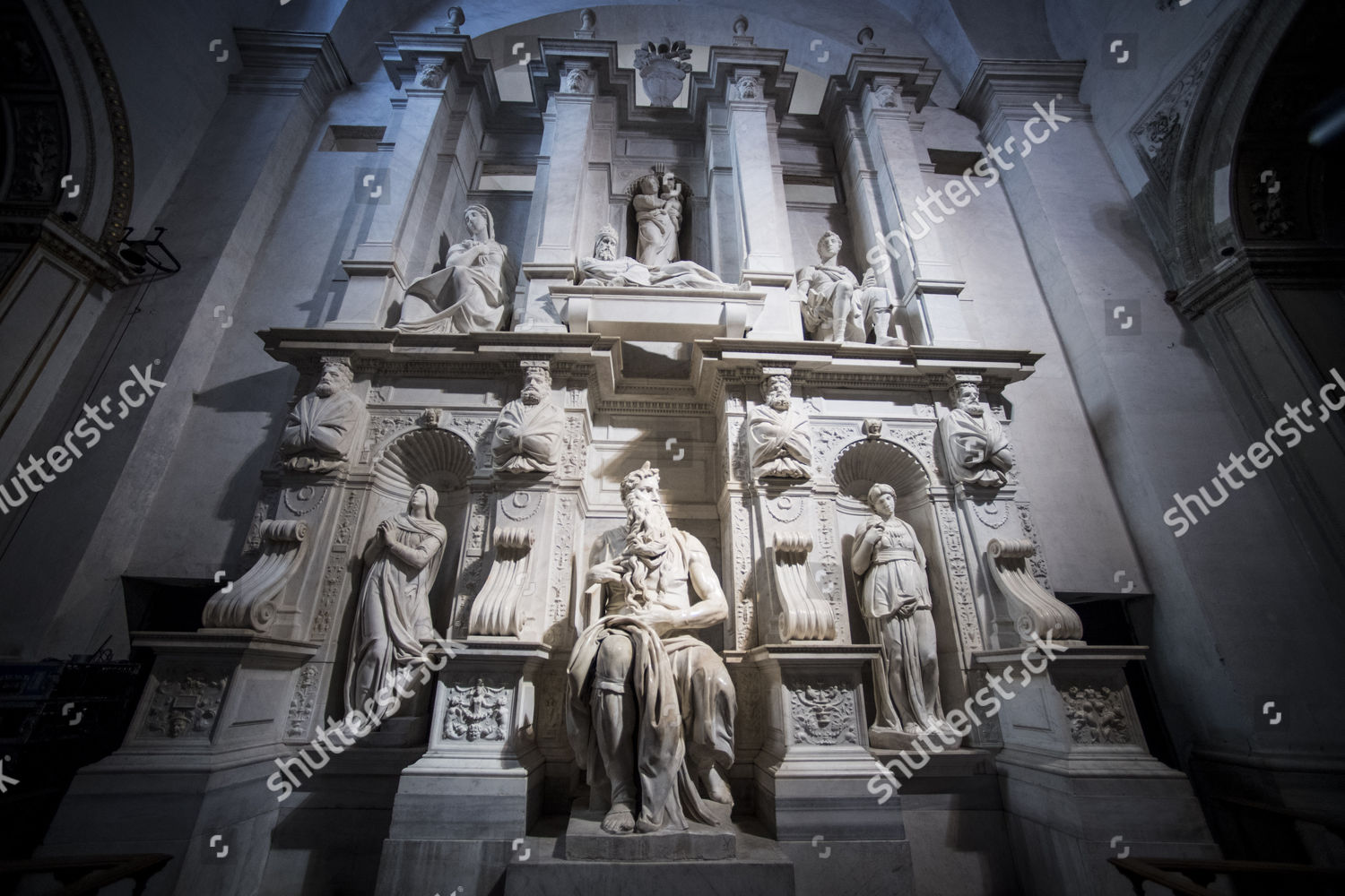 Statue Moses Tomb Julius Ii Editorial Stock Photo - Stock Image ...