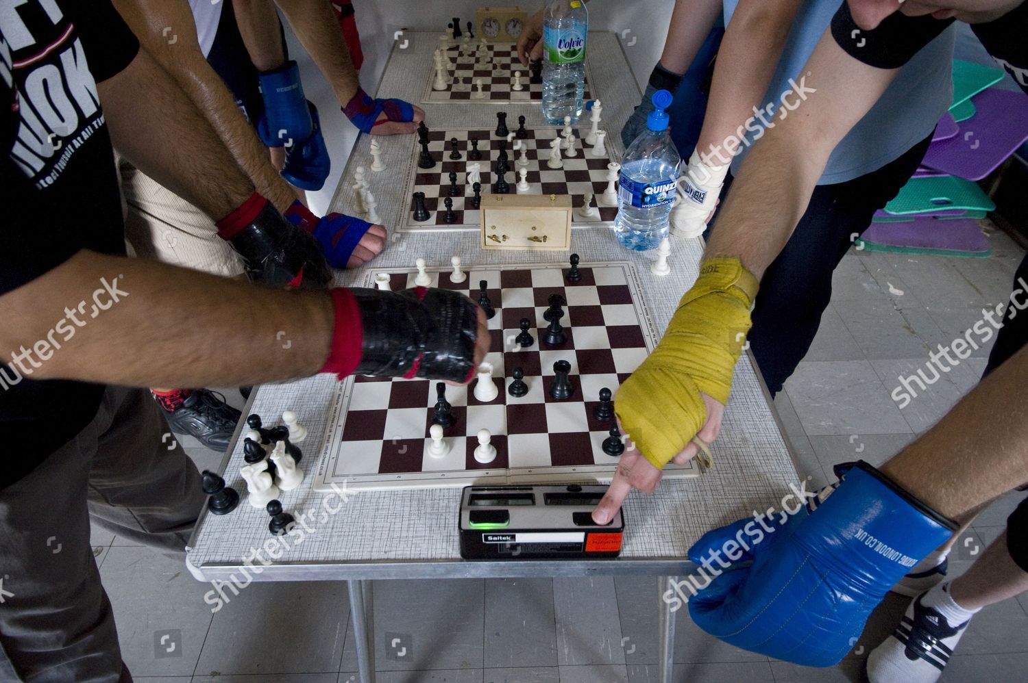 Chess Boxers Playing Against Each Other Editorial Stock Photo - Stock ...
