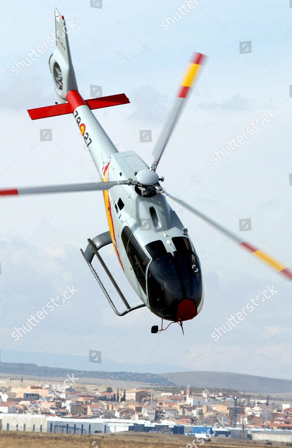 One Spanish Airforce He25 Colibri Helicopters Editorial Stock Photo ...