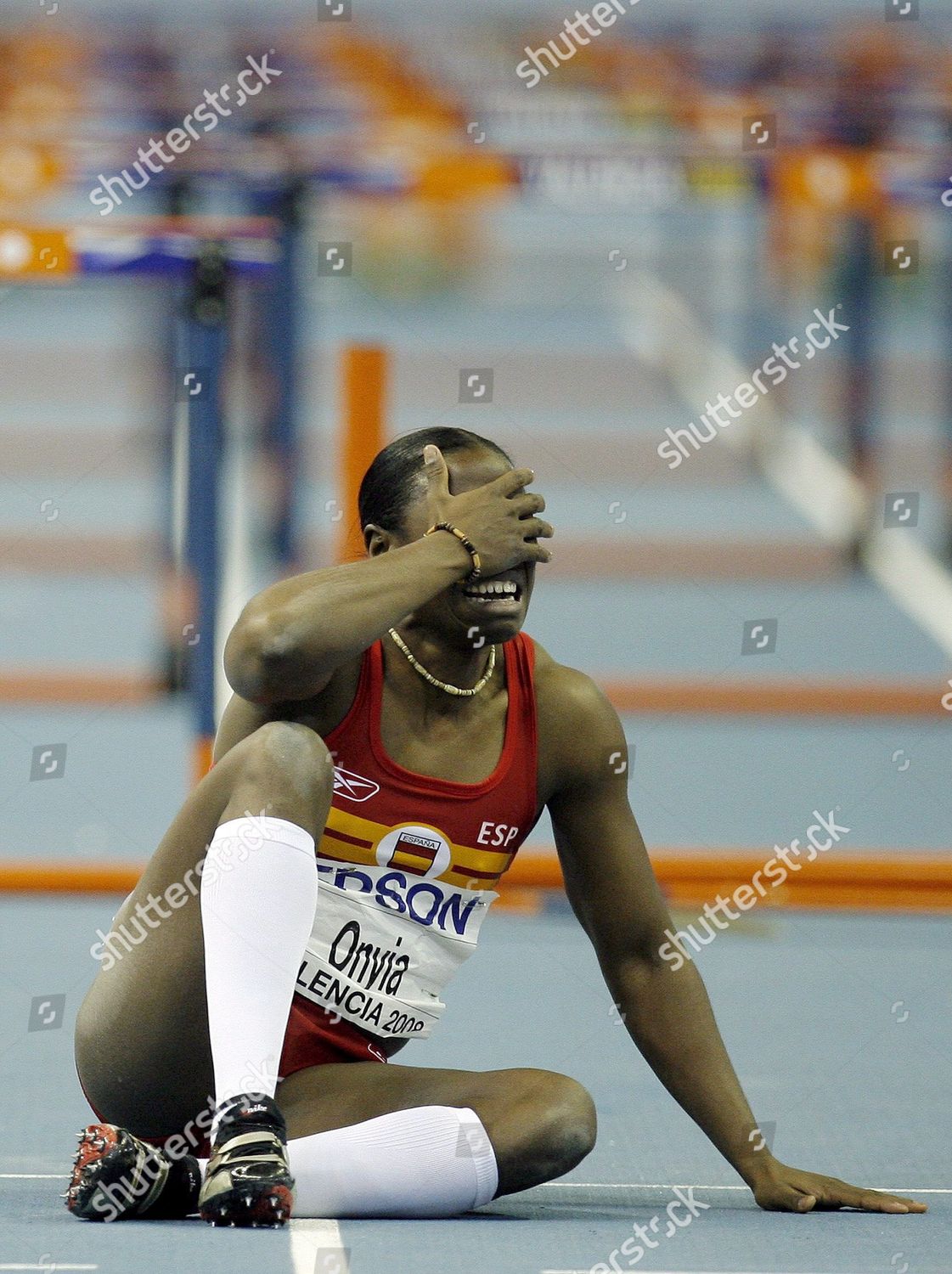 Spanish Josephine Onyia Cries After Breaking Editorial Stock Photo ...