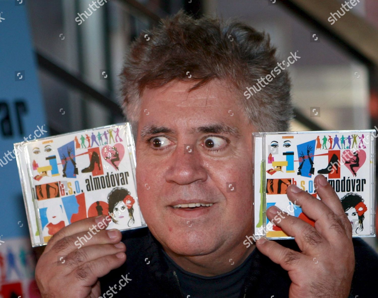 Spanish Film Director Pedro Almodovar Poses Editorial Stock Photo ...