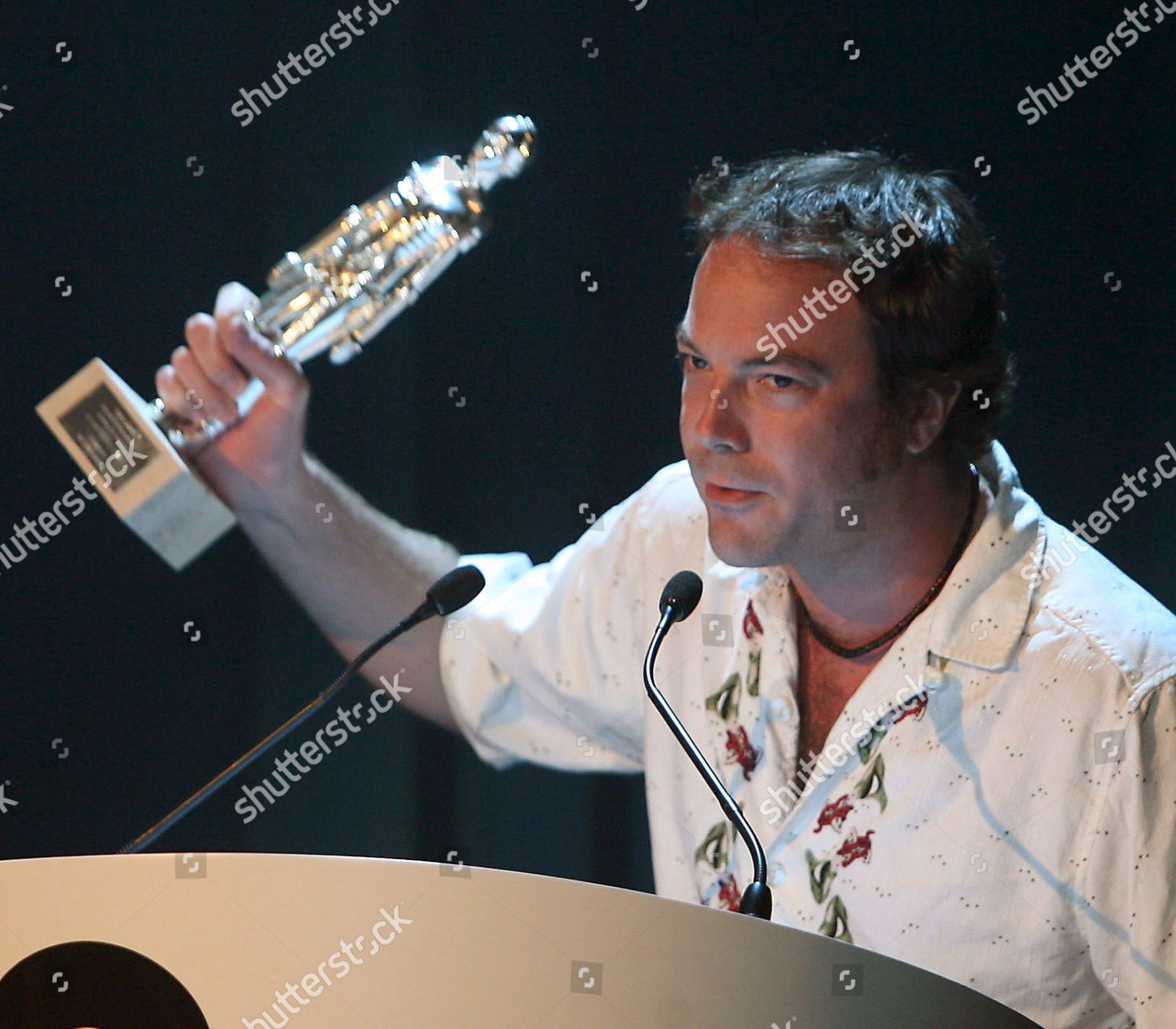 British Film Director Simon Rumley Acknowledges Editorial Stock Photo ...