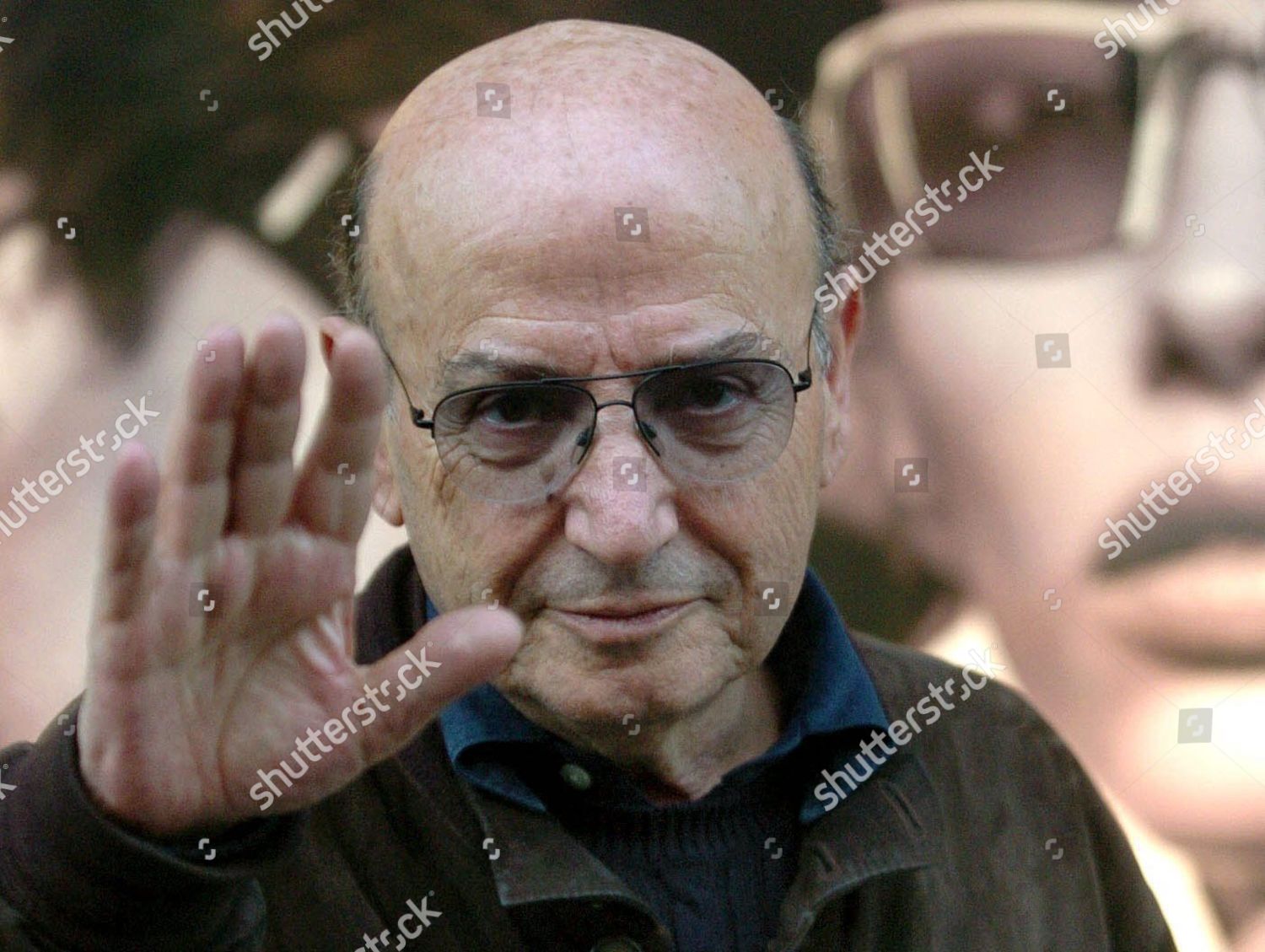 Greek Film Director Theo Angelopoulos Waves Editorial Stock Photo ...