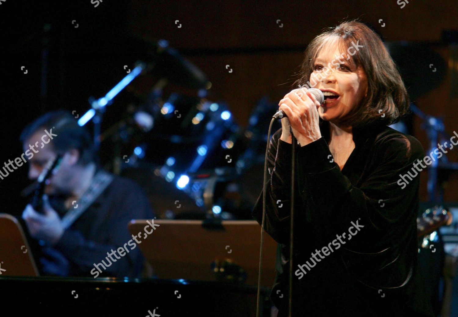 French Actress Singer Juliette Greco During Editorial Stock Photo ...