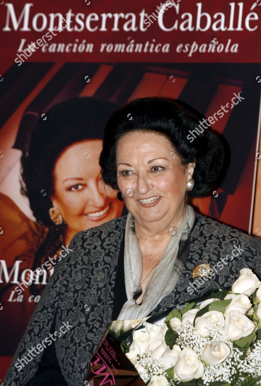 Spanish Soprano Monserrat Caballe Poses Photographers Editorial Stock ...