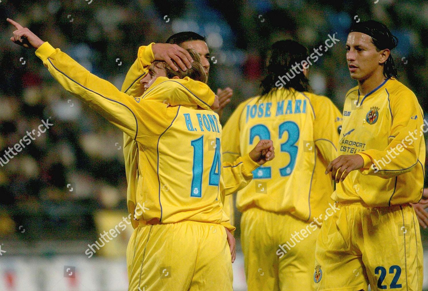 Villarreal Cfs Hector Font L Congratulated Editorial Stock Photo ...