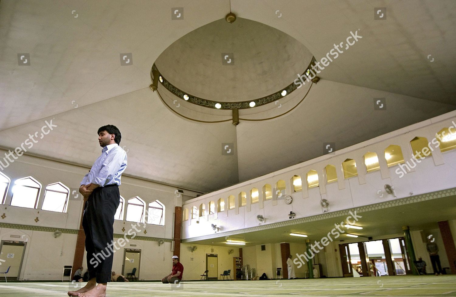 Man Stands Interior Mosque Whitechapel East Editorial Stock Photo ...