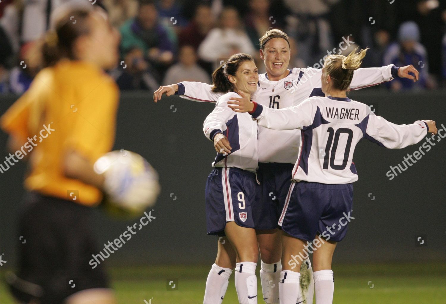 Usa Soccer Players Mia Hamm L Editorial Stock Photo - Stock Image ...