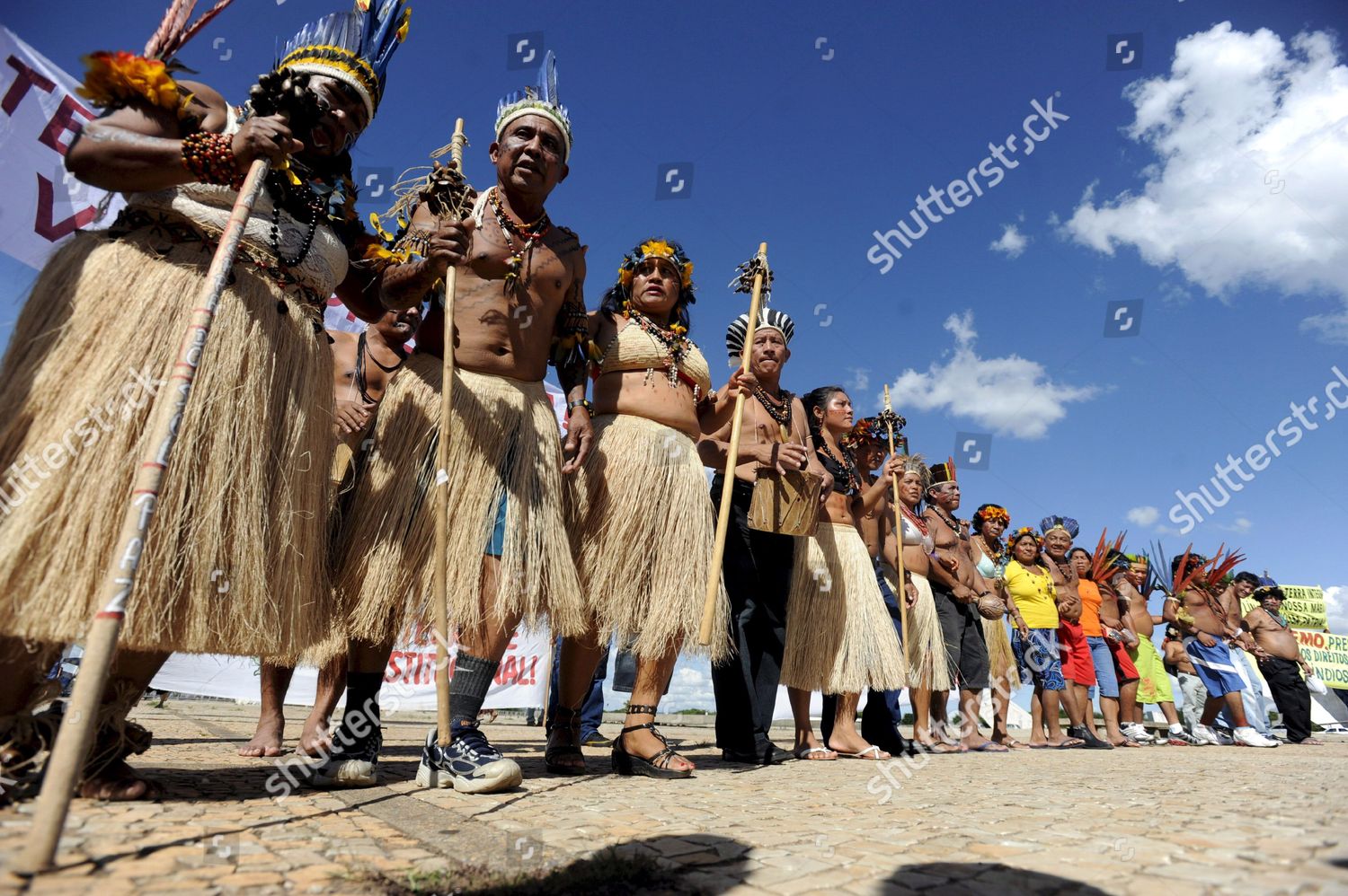 Brazilian Indigenous People Raposa Serra Do Editorial Stock Photo ...