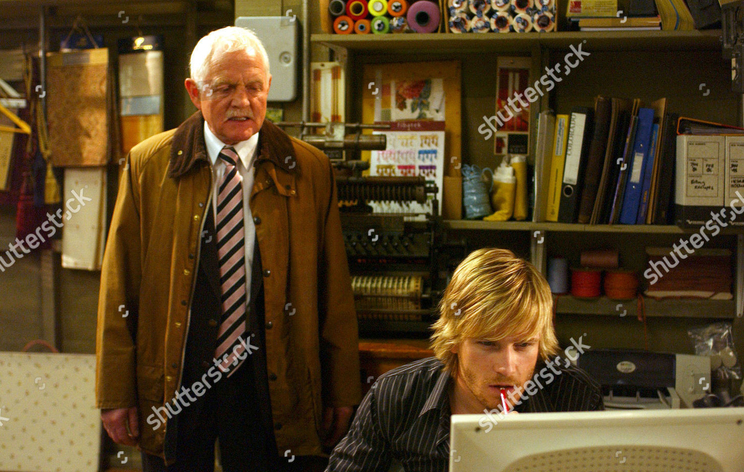 Emmerdale Eric Pollard Chris Chittell David Editorial Stock Photo ...