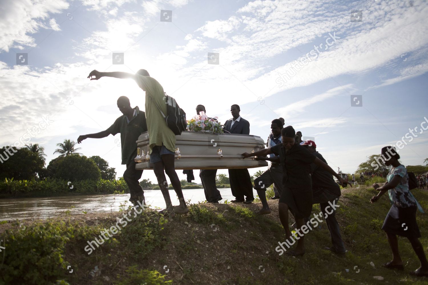 Some People Carry Coffin During Funeral Editorial Stock Photo - Stock ...