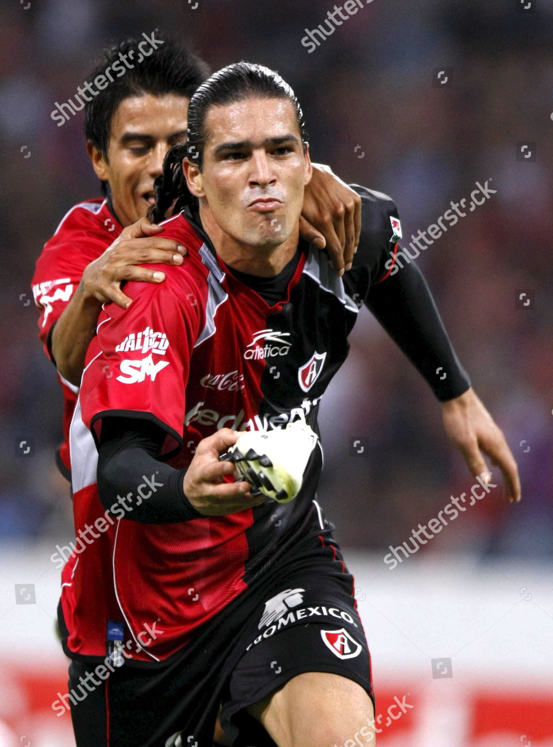 Mexican Atlas Player Ulises Mendivil Celebrates Editorial Stock Photo ...