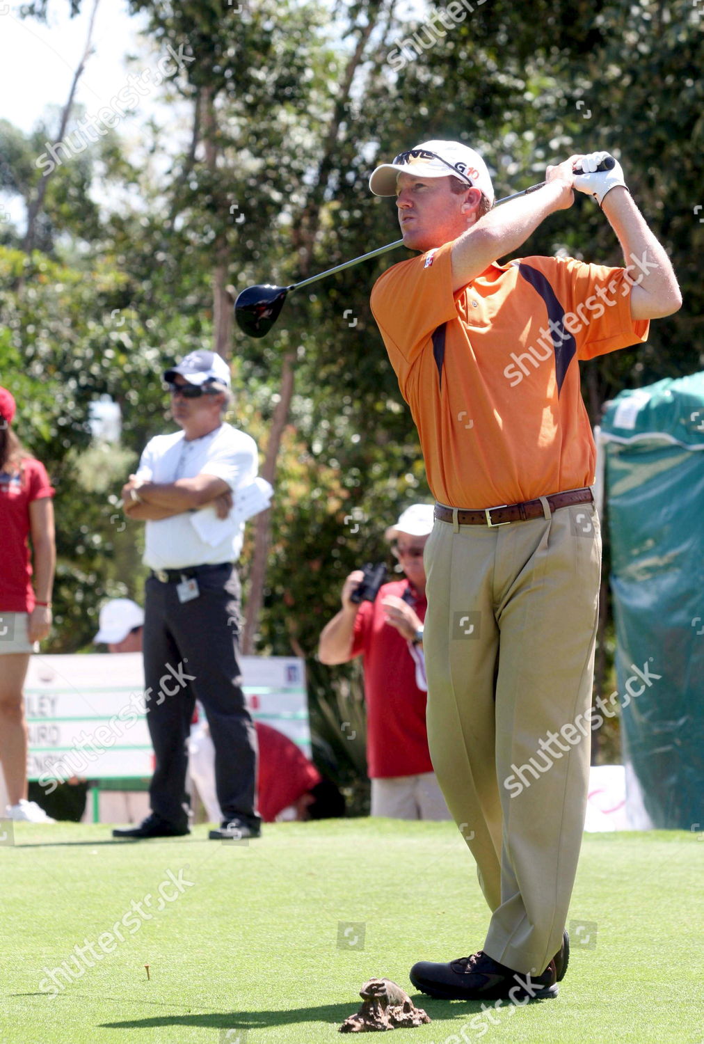 Us Golfer Chris Riley Hits Tee Editorial Stock Photo - Stock Image ...