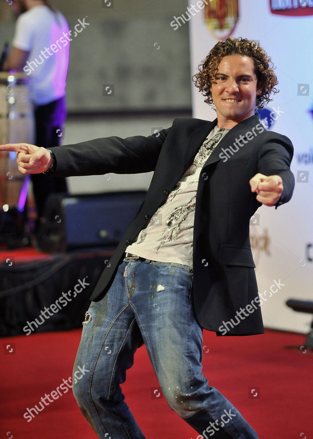 Spanish Singer David Bisbal Poses Photographs Editorial Stock Photo ...