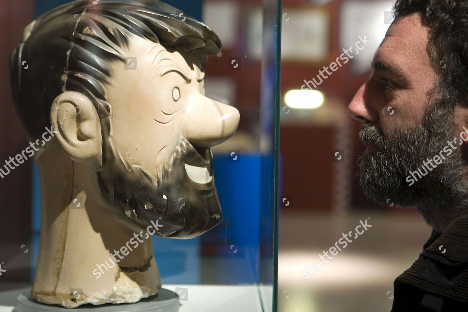 Visitor Observes Captain Haddocks Bust Which Editorial Stock Photo ...