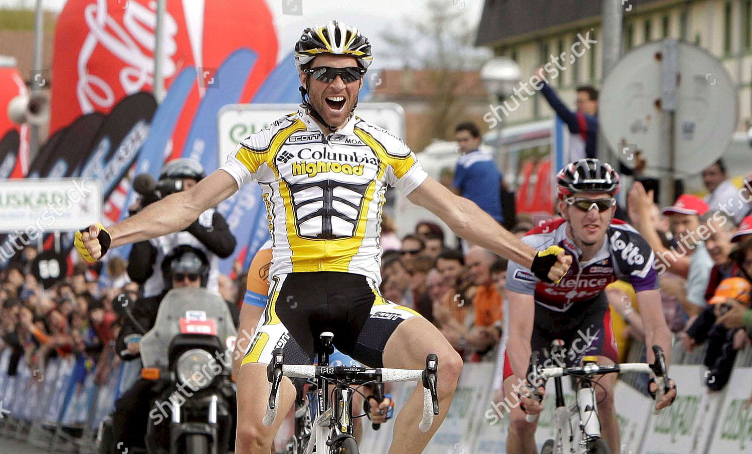 Swiss Cyclist Michael Albasini Columbiahigh Road Editorial Stock Photo ...
