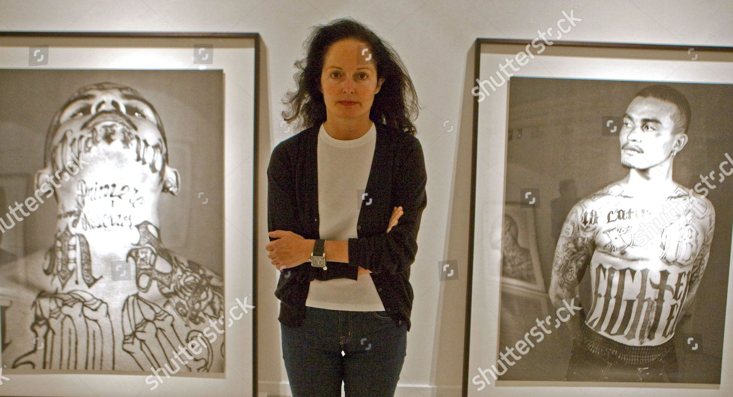 Spanish Photographer Isabel Munoz Poses Between Editorial Stock Photo ...