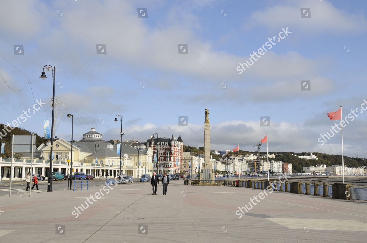 Promenade Along Sea Front Douglas Isle Editorial Stock Photo - Stock ...