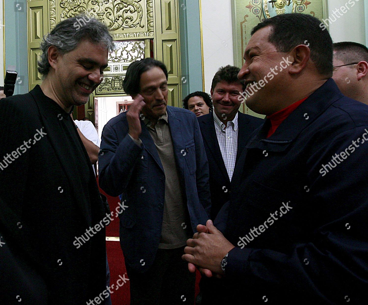 Italian Singer Andrea Bocelli L Wlecomed Editorial Stock Photo - Stock ...