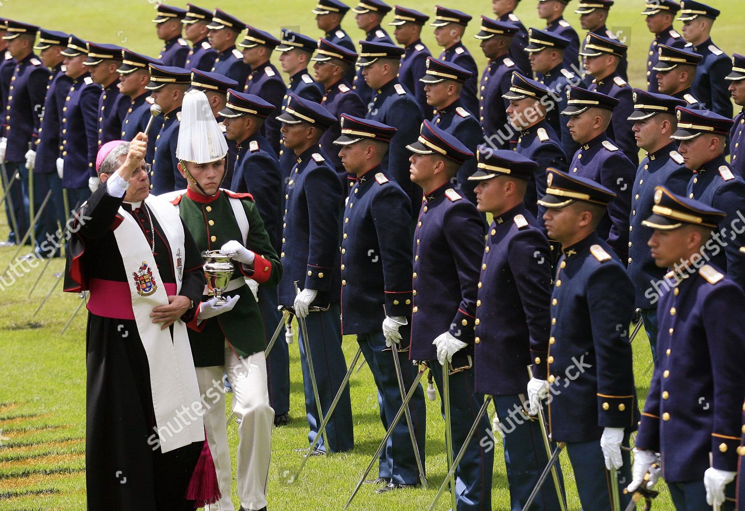 Priest Blesses Troops During Military Promotion Editorial Stock Photo ...