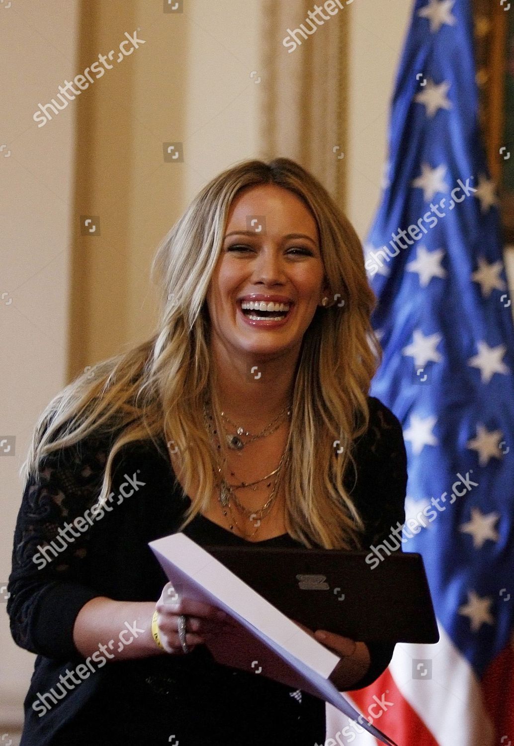 Us Actress Singer Hilary Duff Laughs Editorial Stock Photo - Stock ...