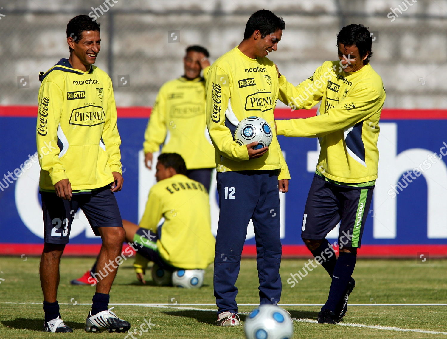 Ecuadorean Soccer Players Marcelo Fleitas L Editorial Stock Photo ...