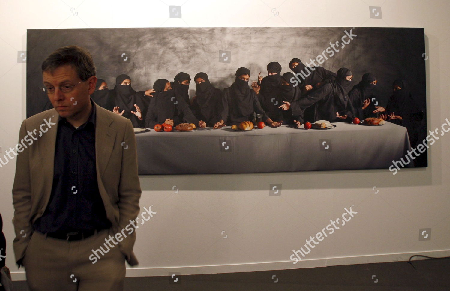 Artist Vivek Vilasini Poses His Work Editorial Stock Photo - Stock ...