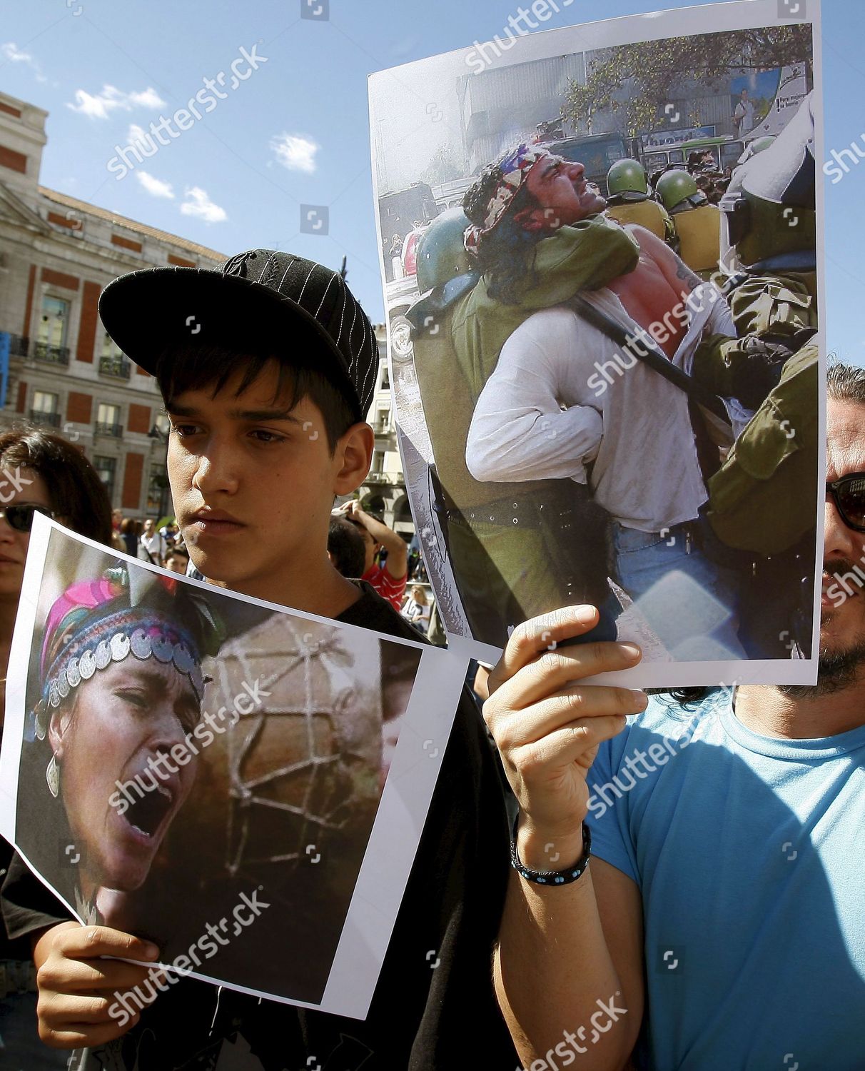 Members Platform Supporting Chilean Mapuche Indigenous Editorial Stock ...