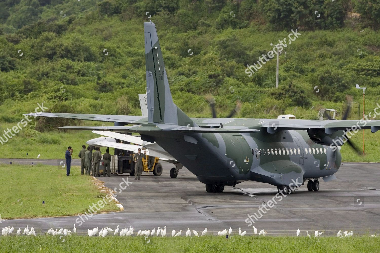 C105 Airplane Brazilian Air Force Prepare Editorial Stock Photo - Stock ...